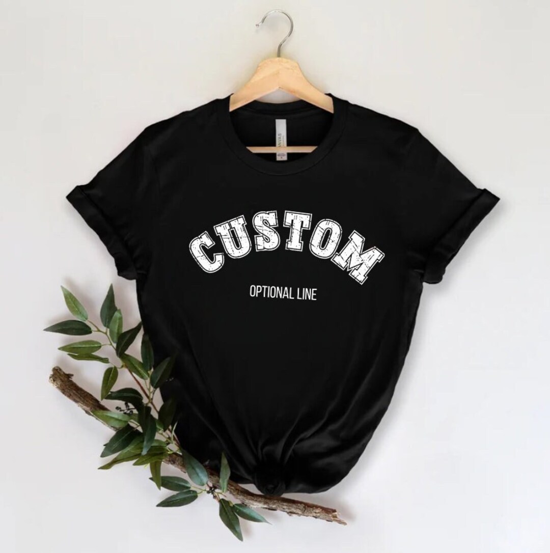 Custom Text Logo Shirt, Matching Custom Shirts Logo, Personalized Logo ...