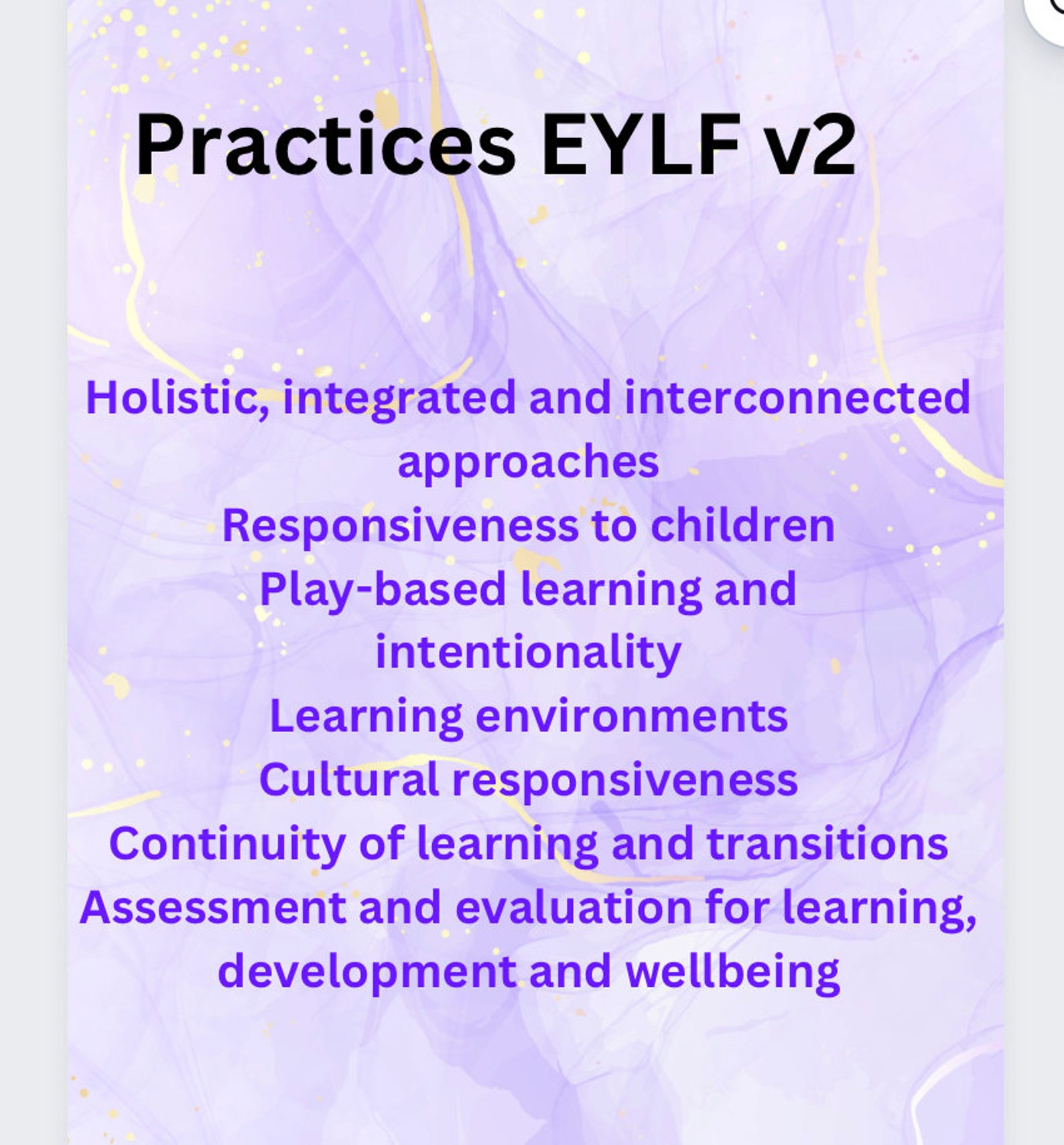 EYLF V2 Cheat Sheets - Etsy Australia