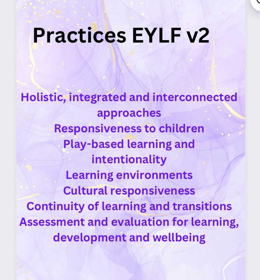 EYLF V2 Cheat Sheets - Etsy Australia