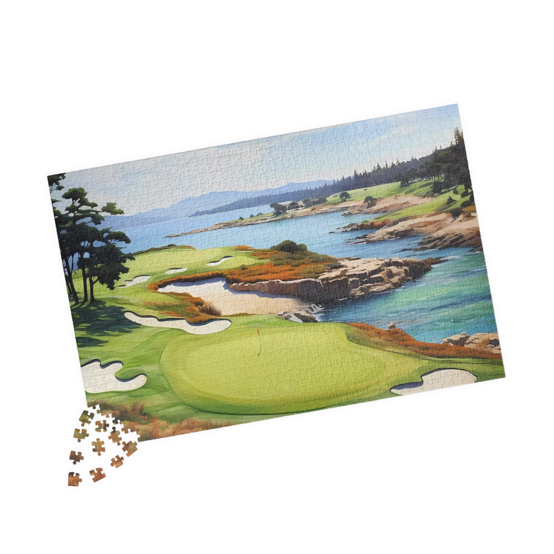 Golf Oil Canvas Jigsaw Puzzle (110, 252, 520, 1014-piece) Cool Puzzle ...