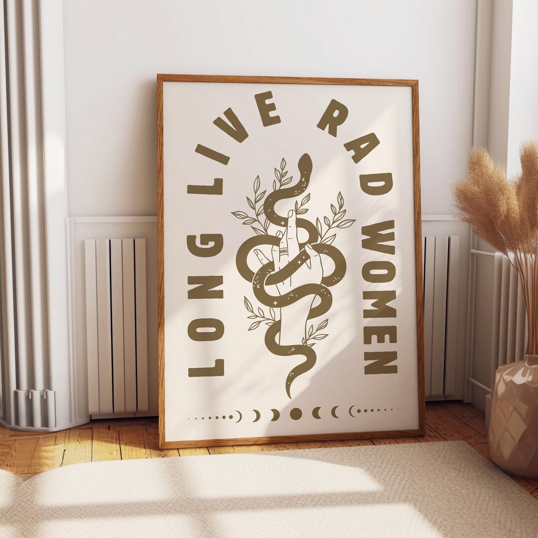 Rad Woman Digital Download, Women Art, Long Live, Alternative Wall Art ...
