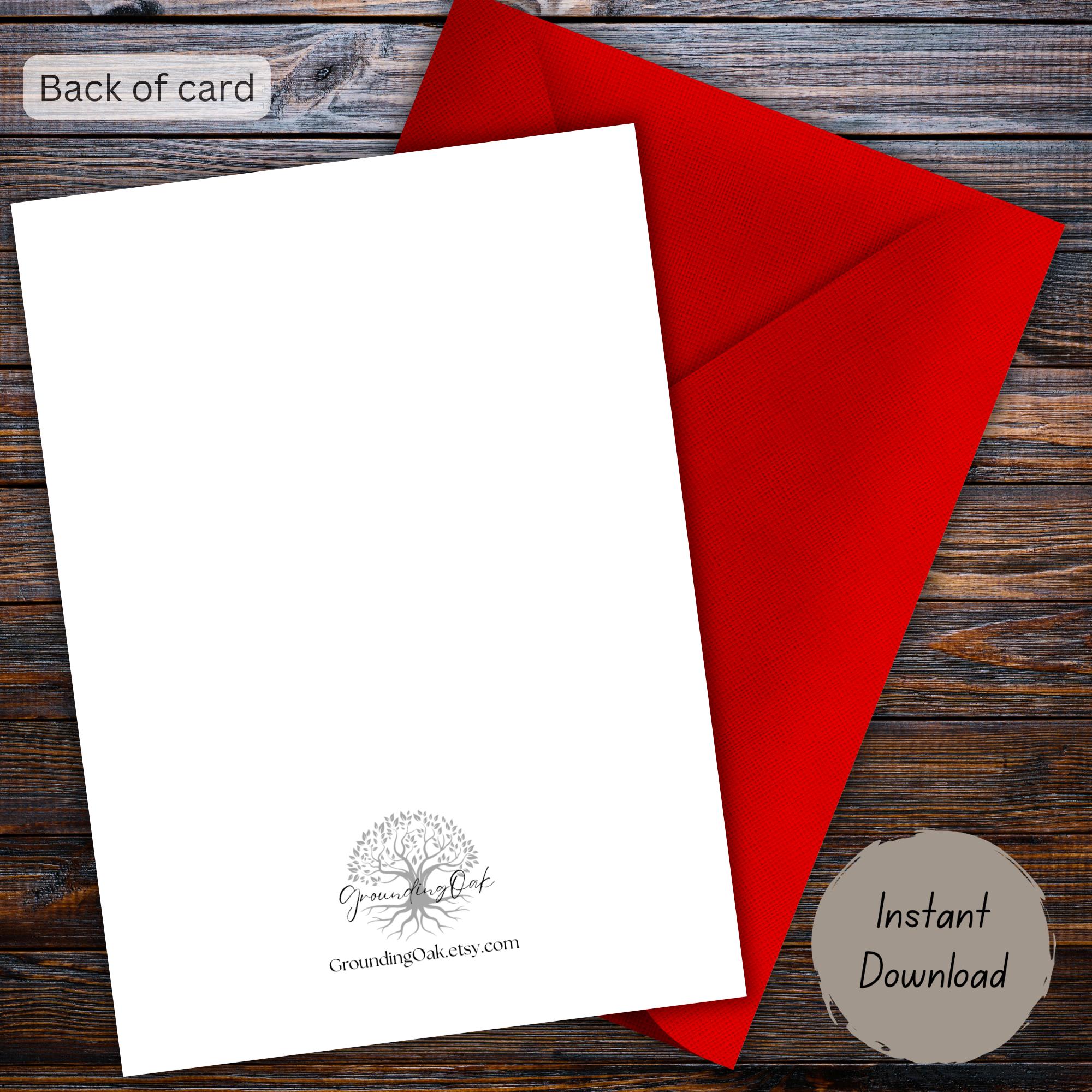 Raven Birthday Card Printable, Watercolor Raven With Red Balloon ...