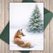 Winter Fox Card • Cozy Scandinavian Greeting Card (printable) - Etsy