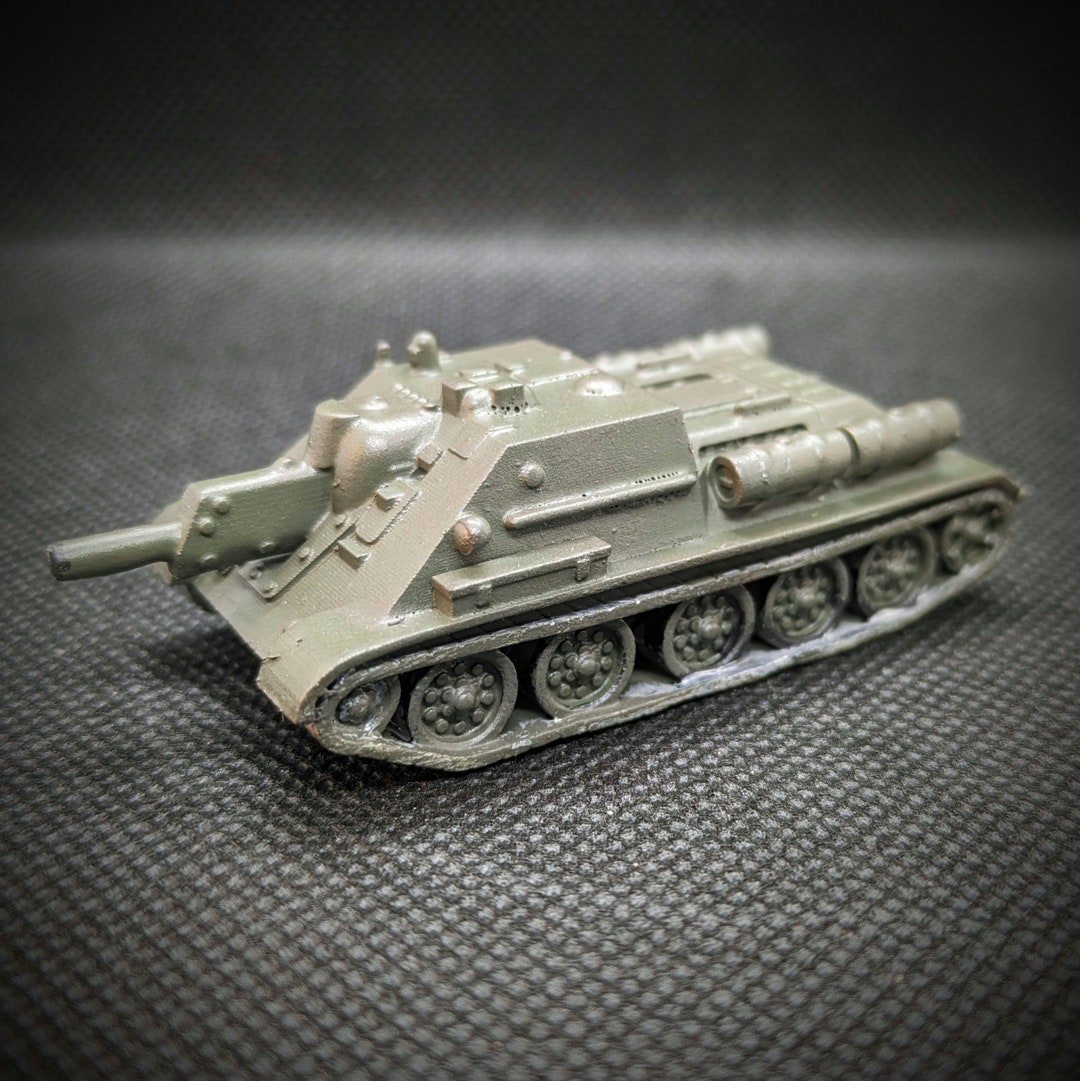 SU-122 15mm/1:100 Hand-painted Scale Model - Etsy