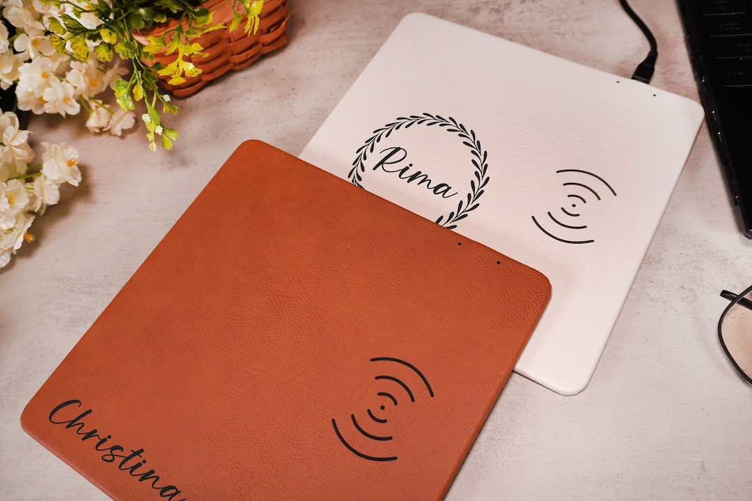 Personalized Charging Mat,custom Charging Station Leather,wireless ...