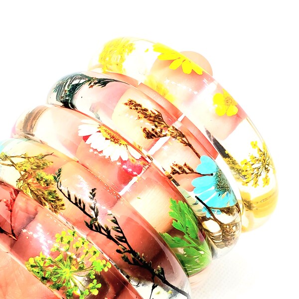 Flower Bangle - Etsy