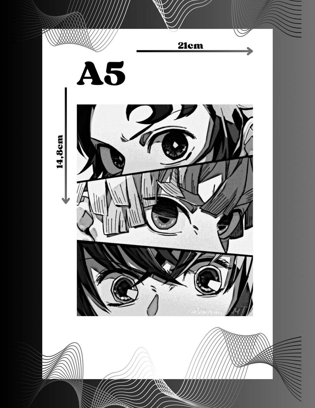 Table in Manga Pages A5 - Etsy