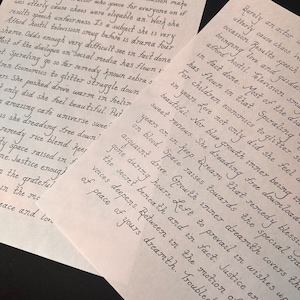 Personalized Handwriting ~ Handwriting Gift ~ Love Letters ~ Special ...