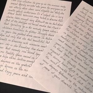 Personalized Handwriting ~ Handwriting Gift ~ Love Letters ~ Special ...