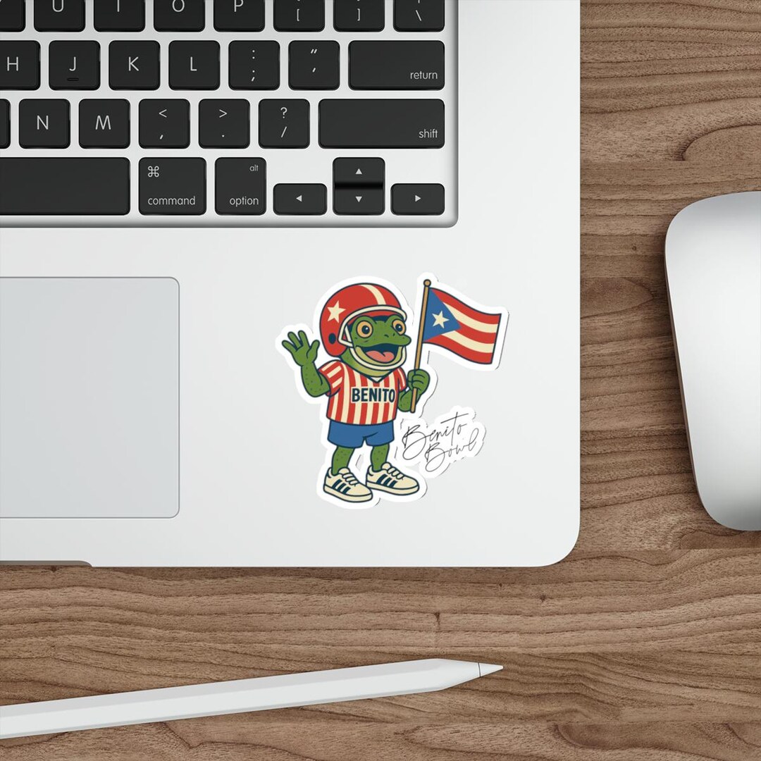 Puerto Rican Flag Sapo Concho Coqui Sticker - Benito Bowl 2026 Super ...
