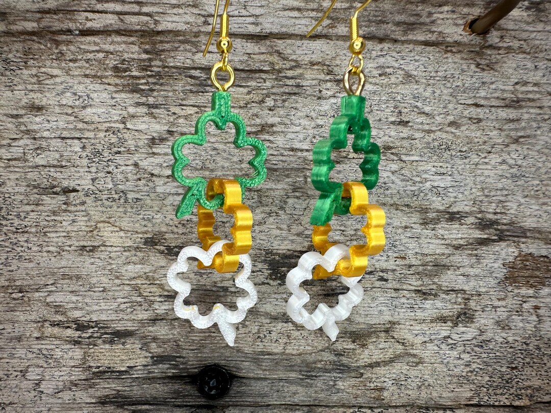 Interlocking Four Leaf Clovers - Etsy