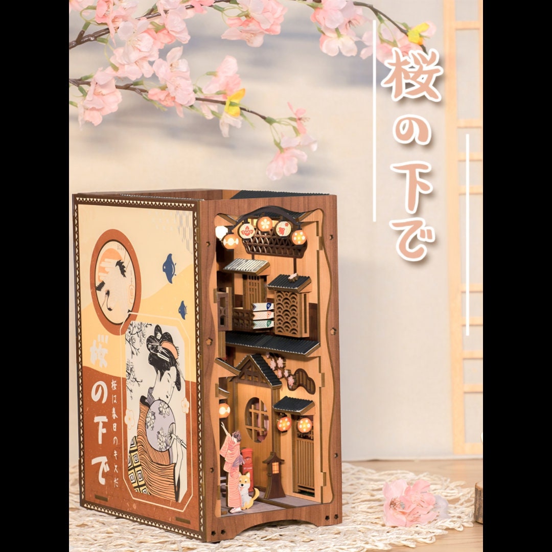 Book Nook Under the Sakura Tree pre-built or DIY, Both Options ...