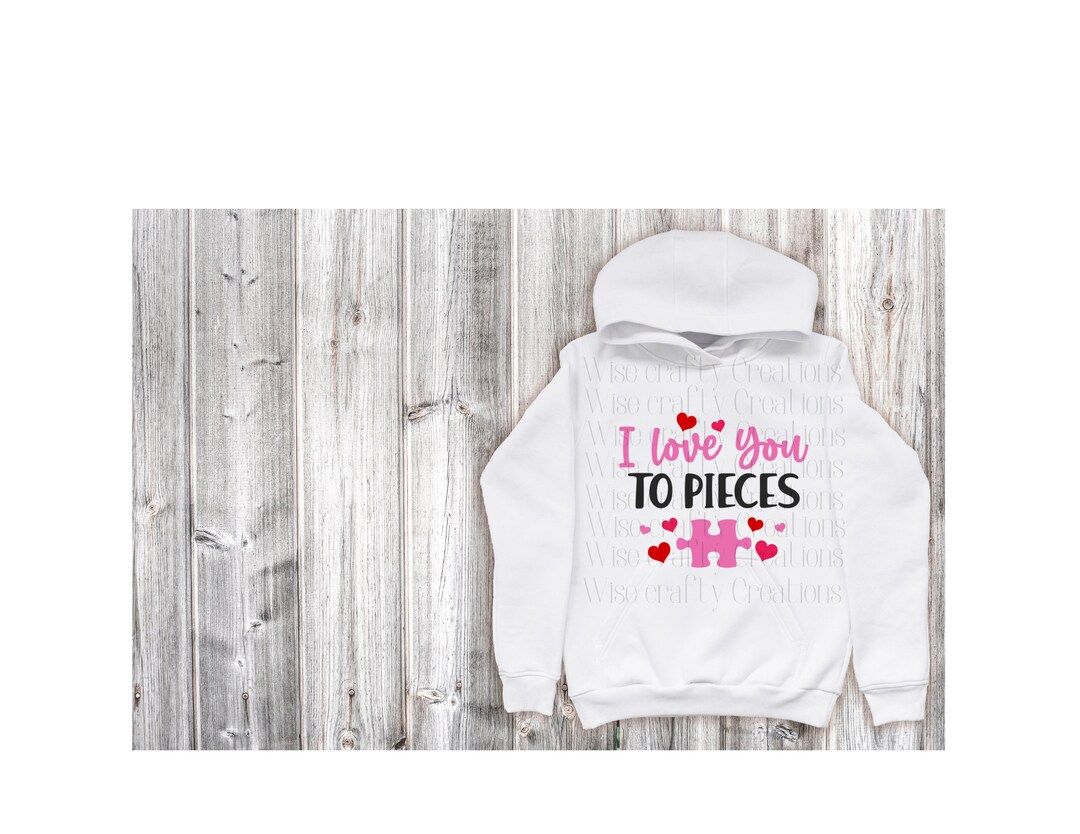 I Love You to Pieces SVG, Valentines Puzzle Cut File (digital Download ...