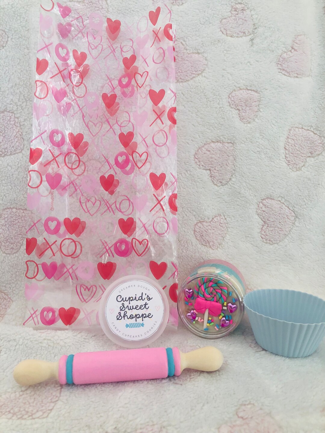 Valentines Day Play Dough Jar/sensory/homemade Playdough/sweet Shoppe ...