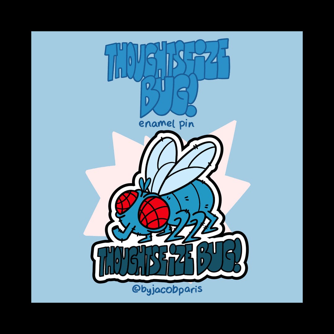 Thoughtseize Bug!- Fun Trading Card Game Enamel Pin by Jacob Paris! - Etsy