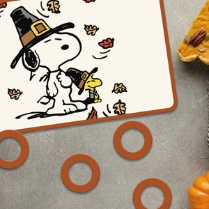 Snoopy Thanksgiving Table Setting: Polycarbonate Placemats, Napkin ...