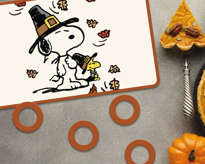 Snoopy Thanksgiving Table Setting: Polycarbonate Placemats, Napkin ...