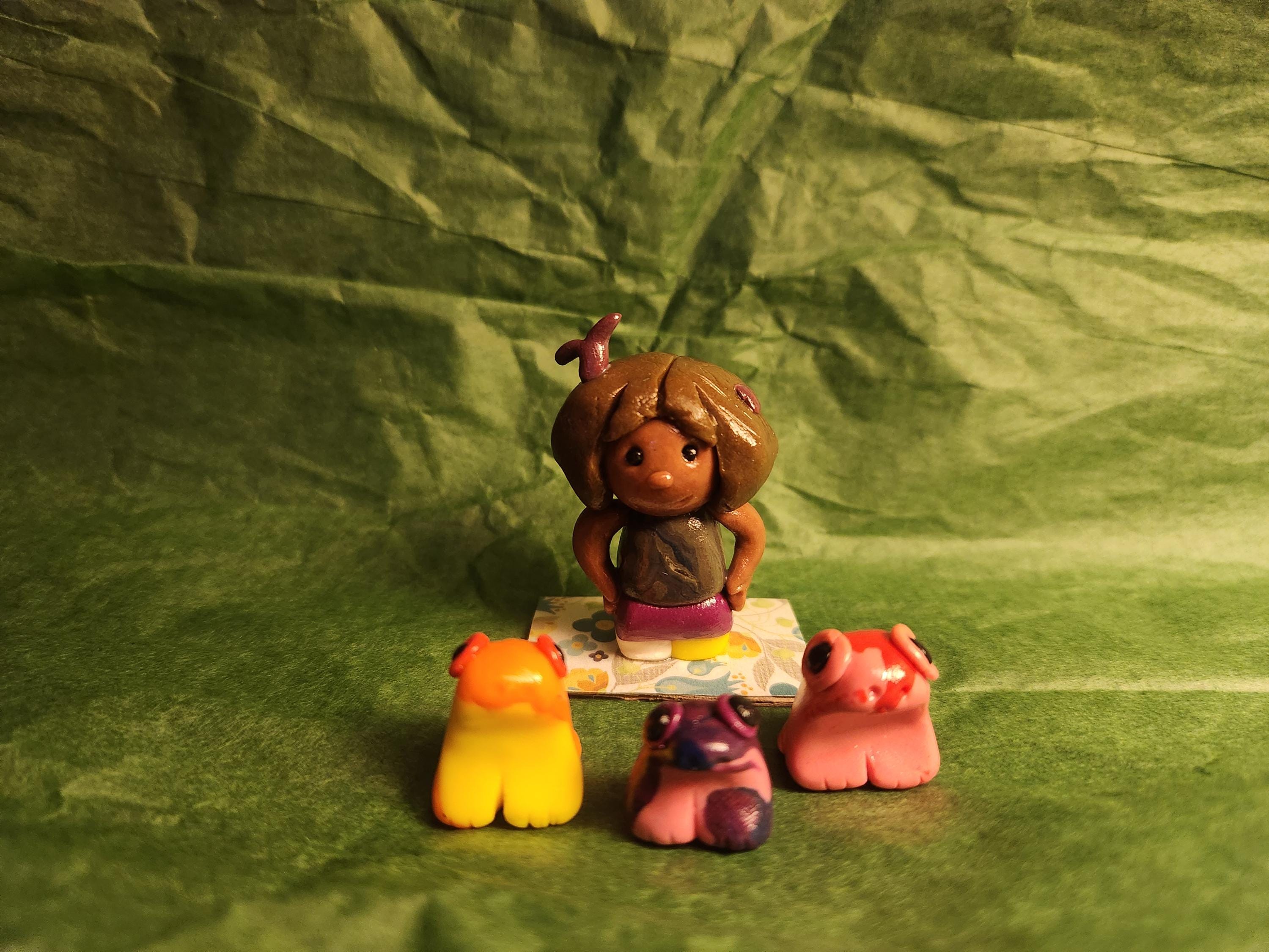 Small Frog Figurines, Amphibia Inspired, Cute, Amphibians, Sprig, Polly ...