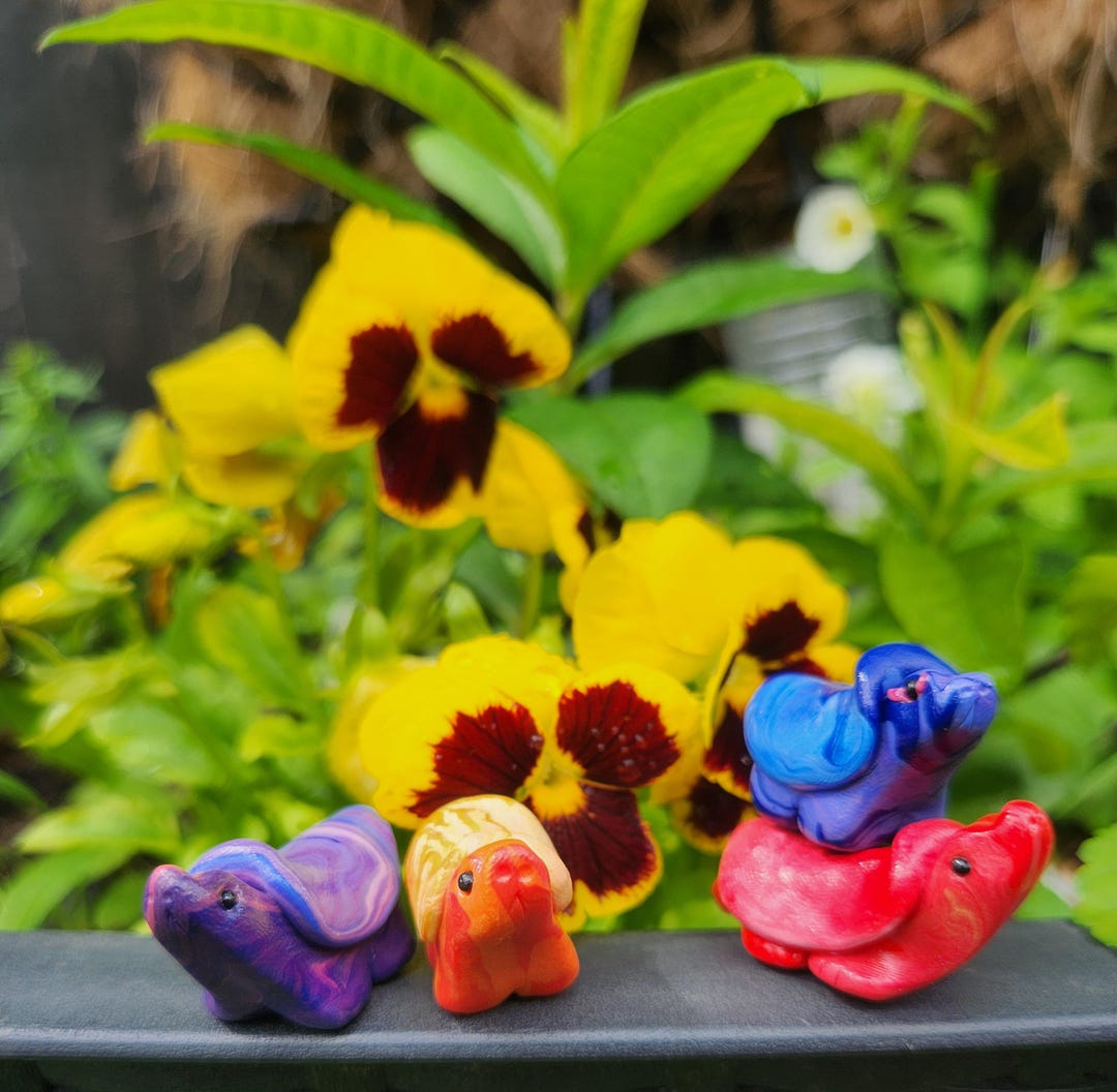 Handmade Polymer Clay Turtle Figurines: Rise Turtles Inspired - Etsy