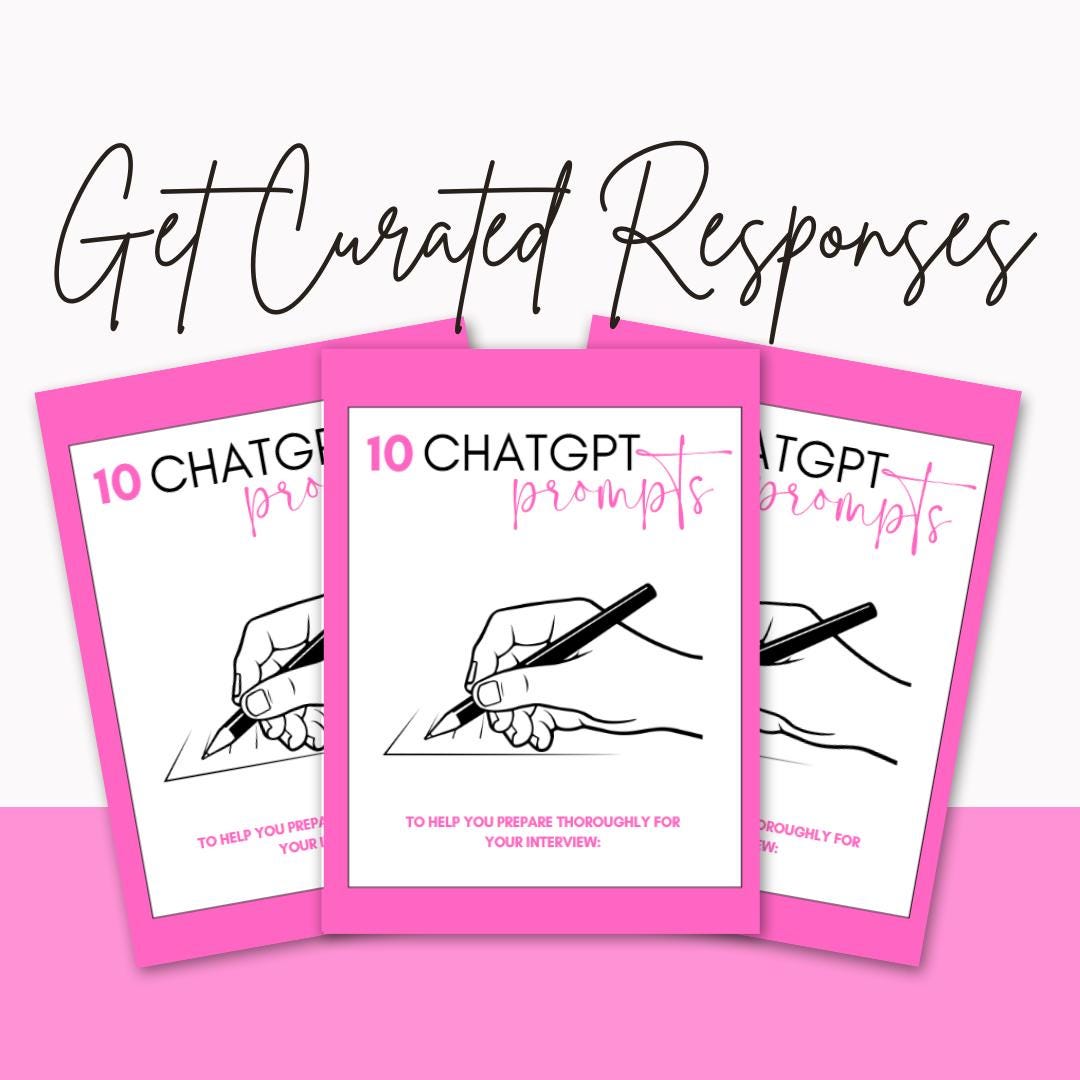 Chatgpt Prompts for Interview Preparation - Etsy