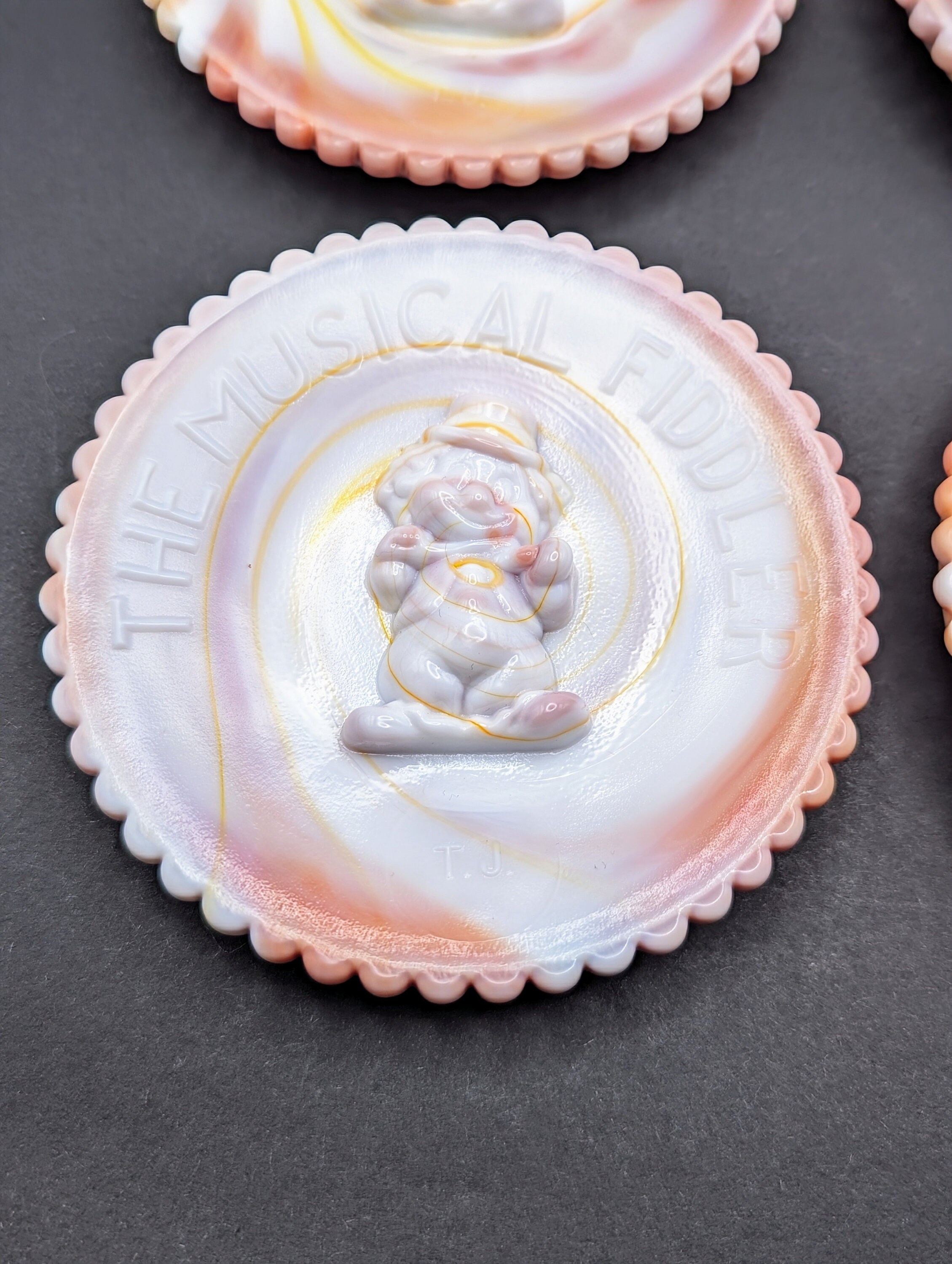 Mini Slag Glass Clown Collectible Plates - Etsy