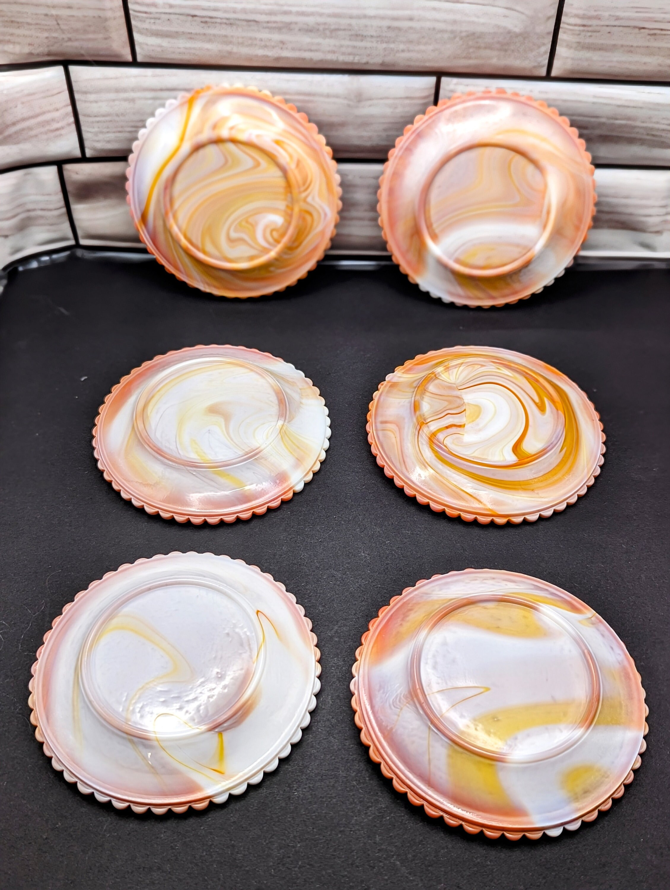 Mini Slag Glass Clown Collectible Plates - Etsy