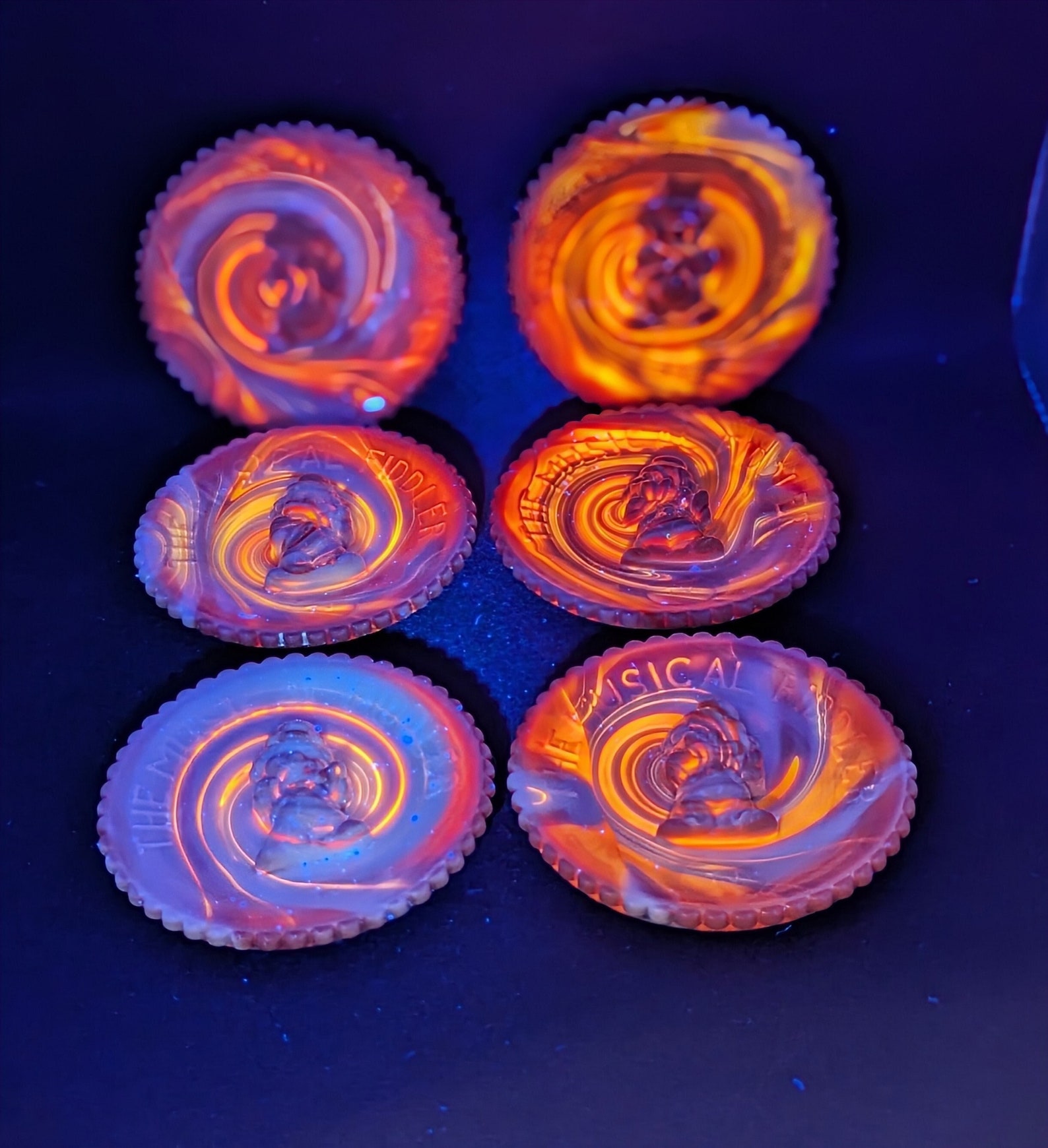 Mini Slag Glass Clown Collectible Plates - Etsy