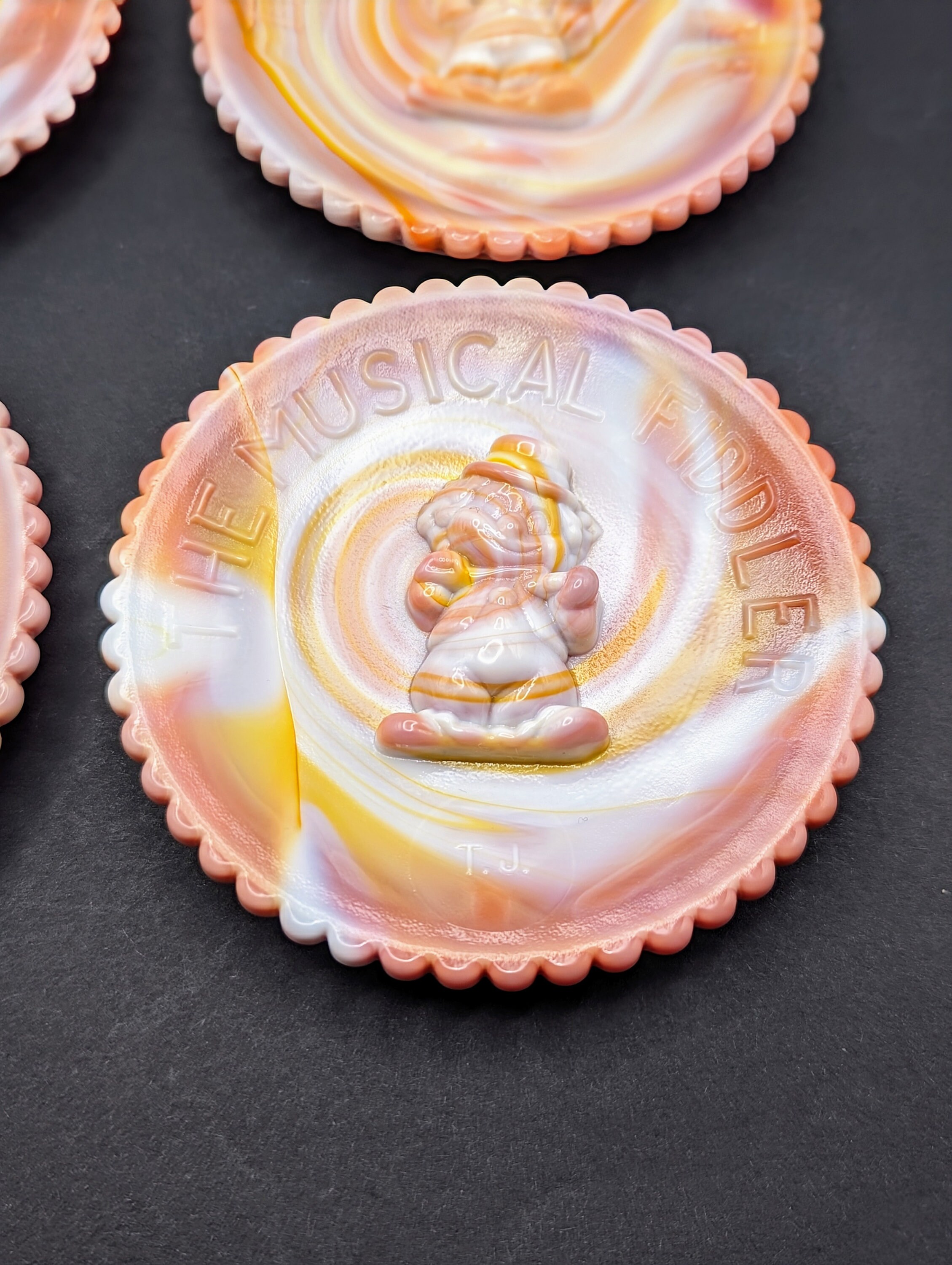 Mini Slag Glass Clown Collectible Plates - Etsy