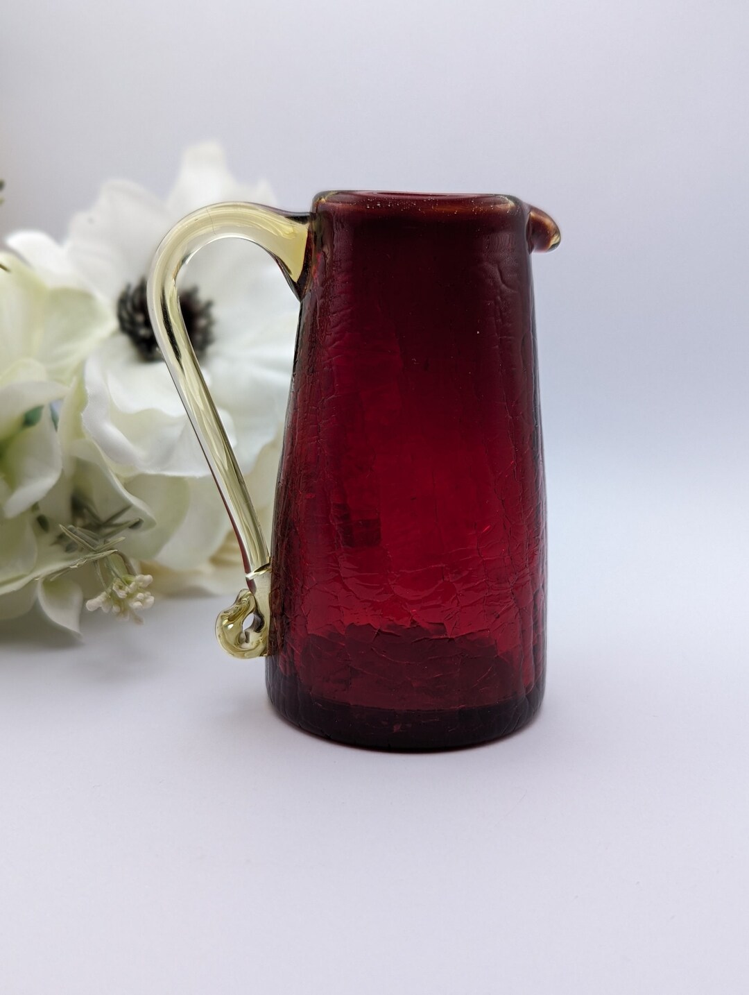 Vintage Pilgrim Glass Miniature Pitcher - Etsy