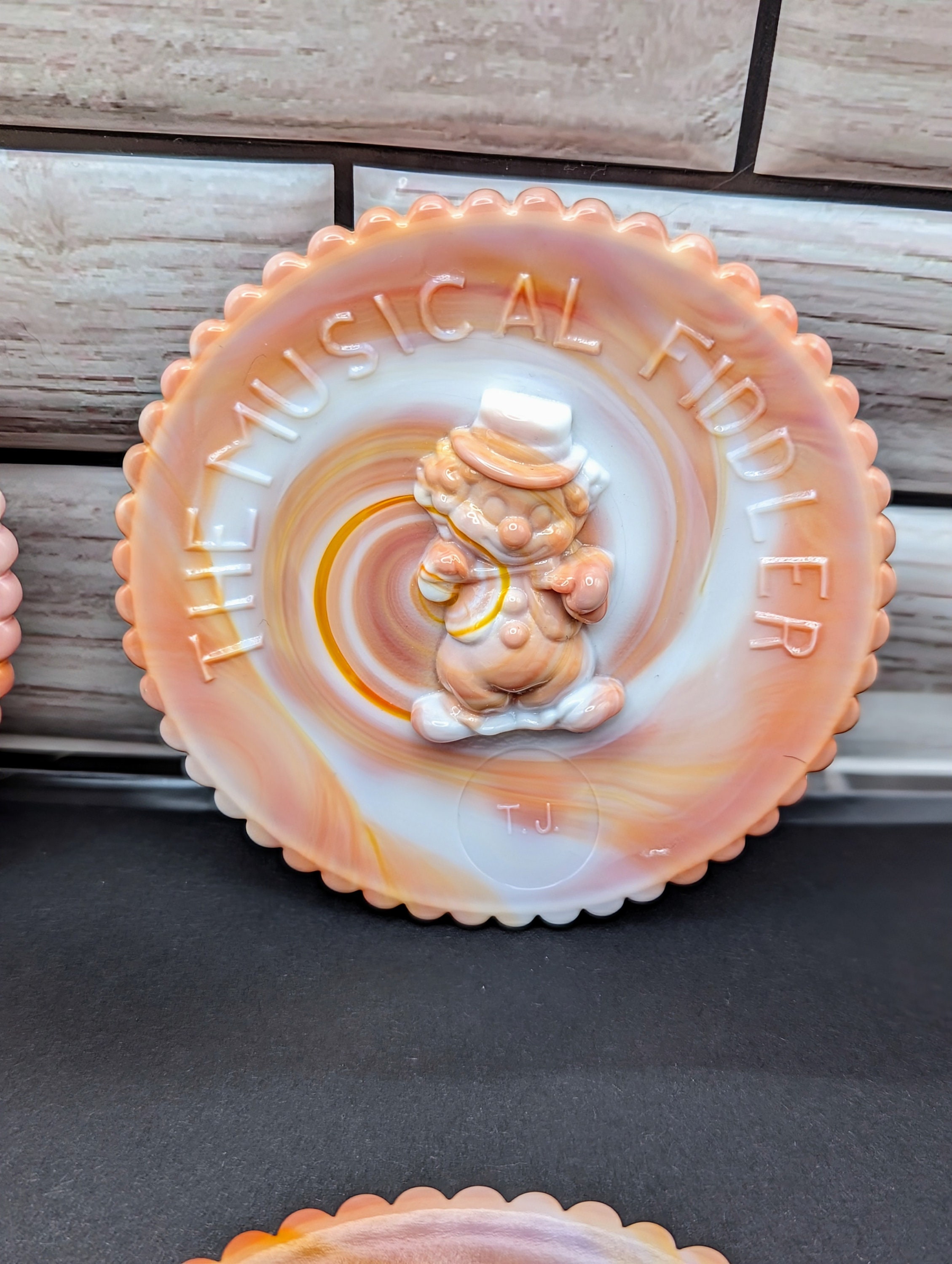 Mini Slag Glass Clown Collectible Plates - Etsy