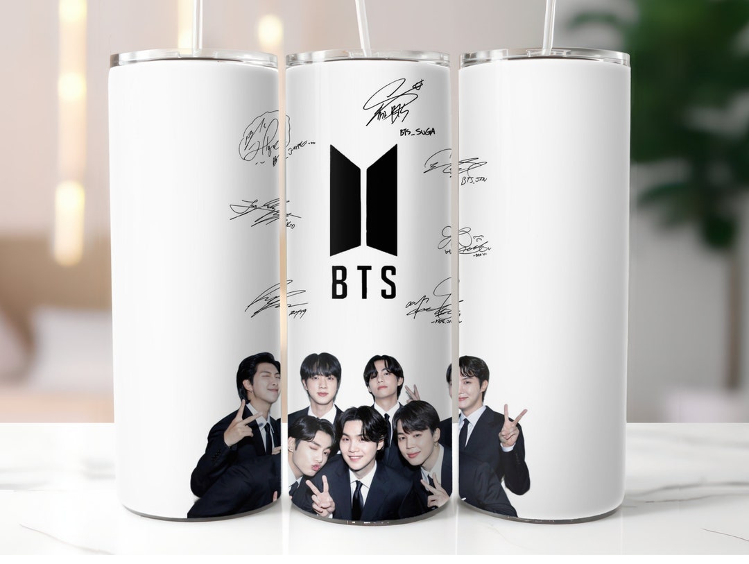 BTS Merch| BTS Skinny Tumbler| Gifts for Army| K Pop Tumbler| 20oz ...