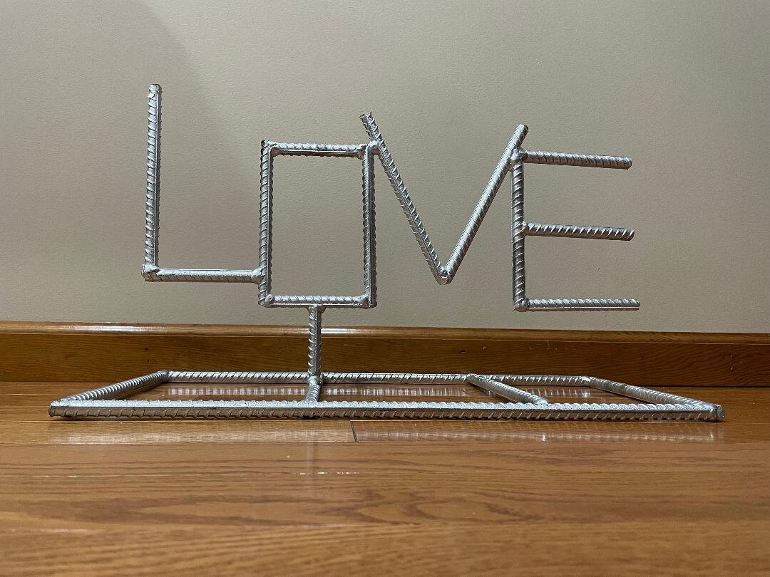 Welded Love Sign - Etsy