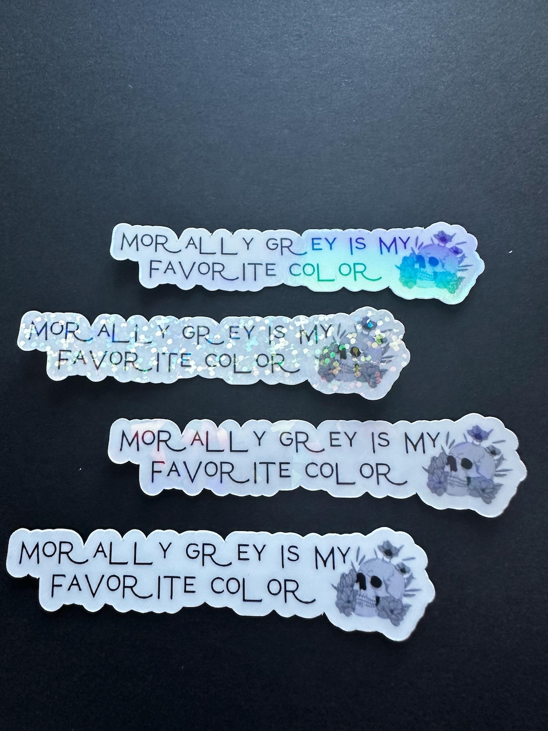 Morally Grey is My Favourite Color Vinyl Book Sticker | Bookish Sticker ...