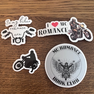 Motorcycle Club Romance Book Vinyl Stickers - Etsy
