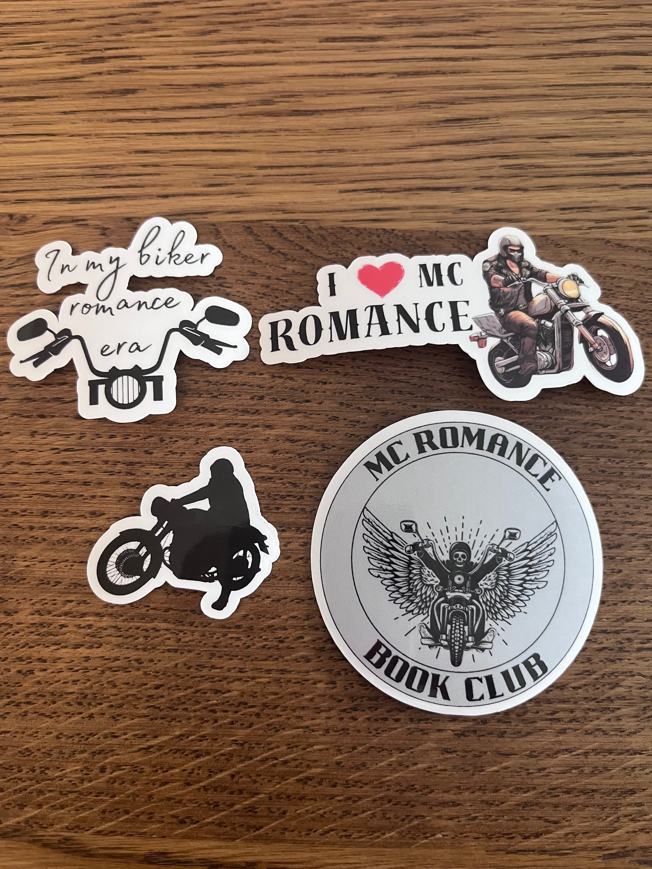 Motorcycle Club Romance Book Vinyl Stickers - Etsy