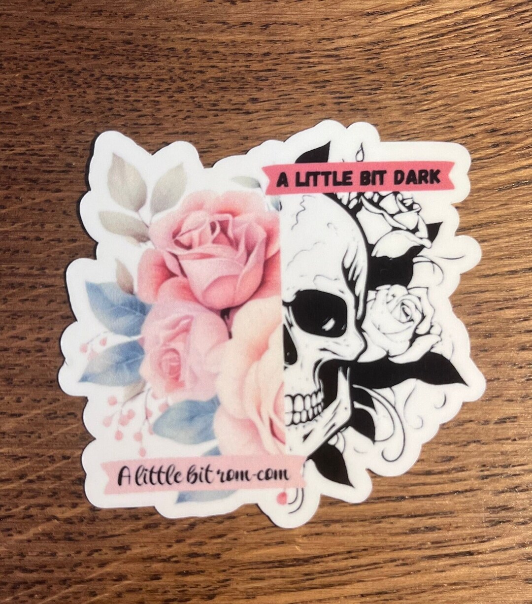 A Little Dark and a Little Rom Com Vinyl Book Sticker| Smut Reader ...