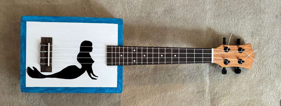 Mermaid Sound Hole Cigar Box Ukulele - Etsy