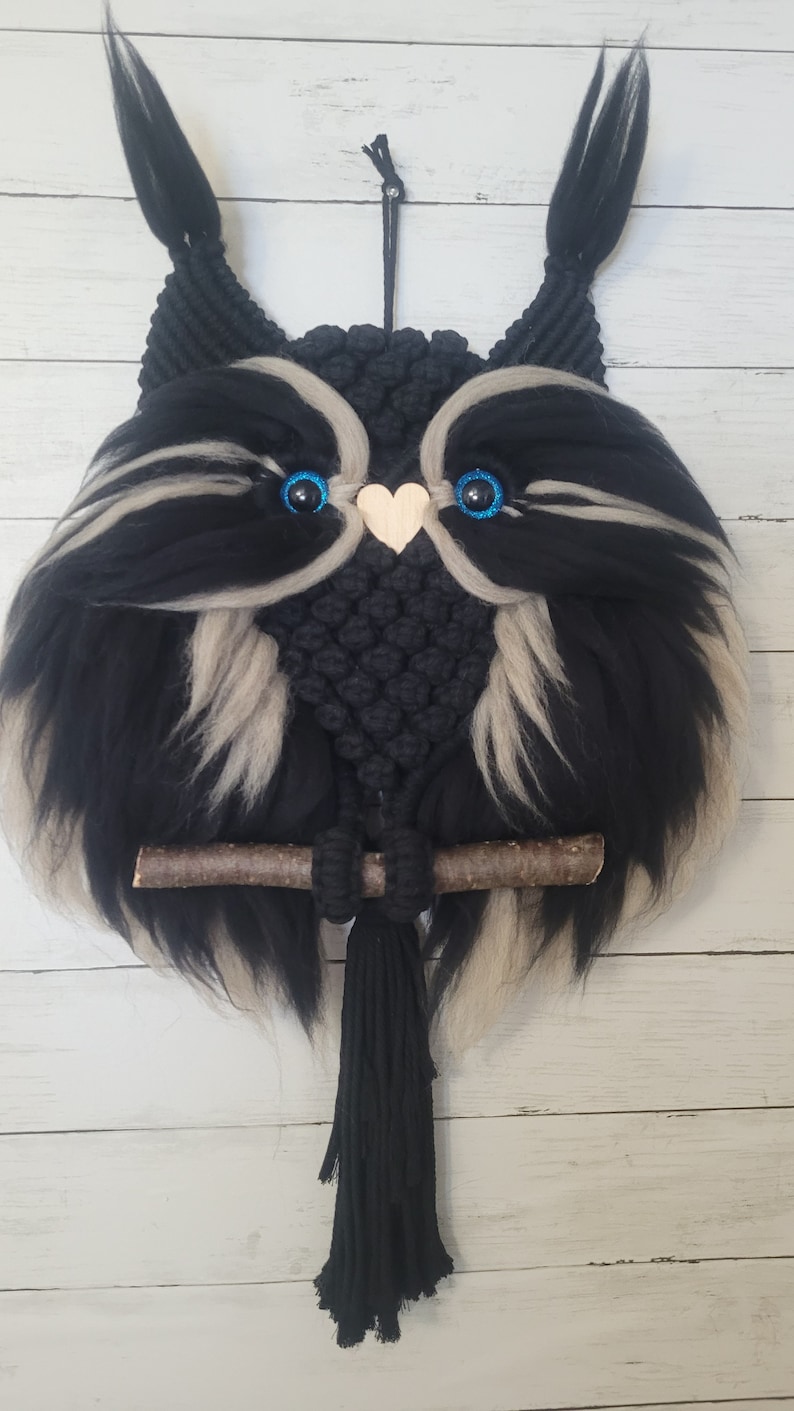 Large Macrame Owl - Etsy