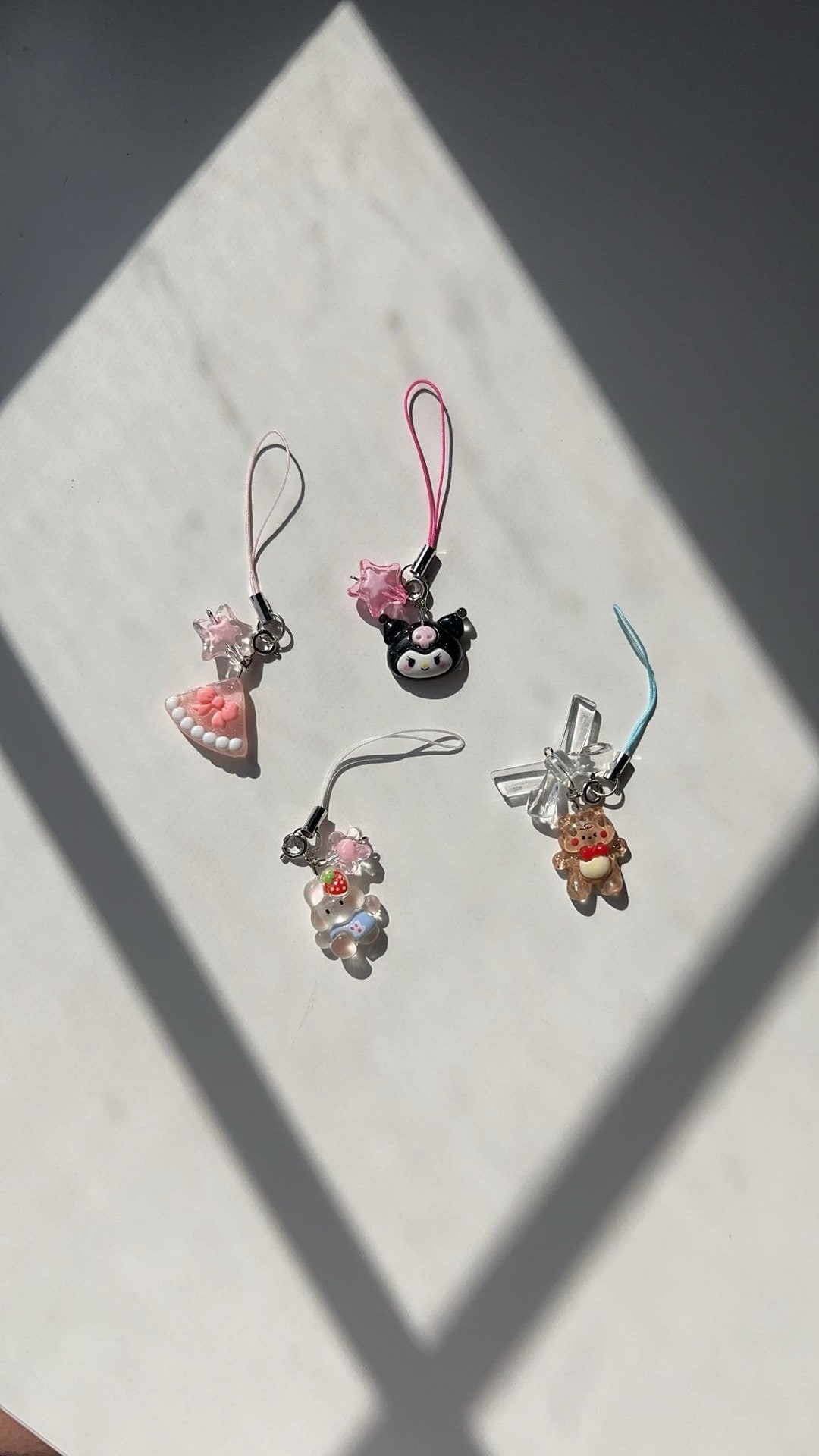 Cute Phone Charm-kawaii, Phone Strap, Phone Charm Strap,3d Keychains ...