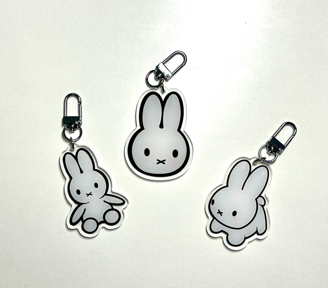 Miffy Kawaii Keychains - Etsy
