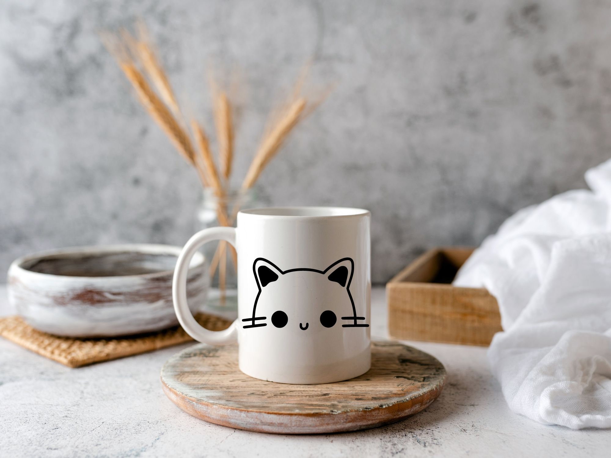 Peeking Cat Svg Bundle, Peeking Cats Template, Black Cat Svg, Kitten ...