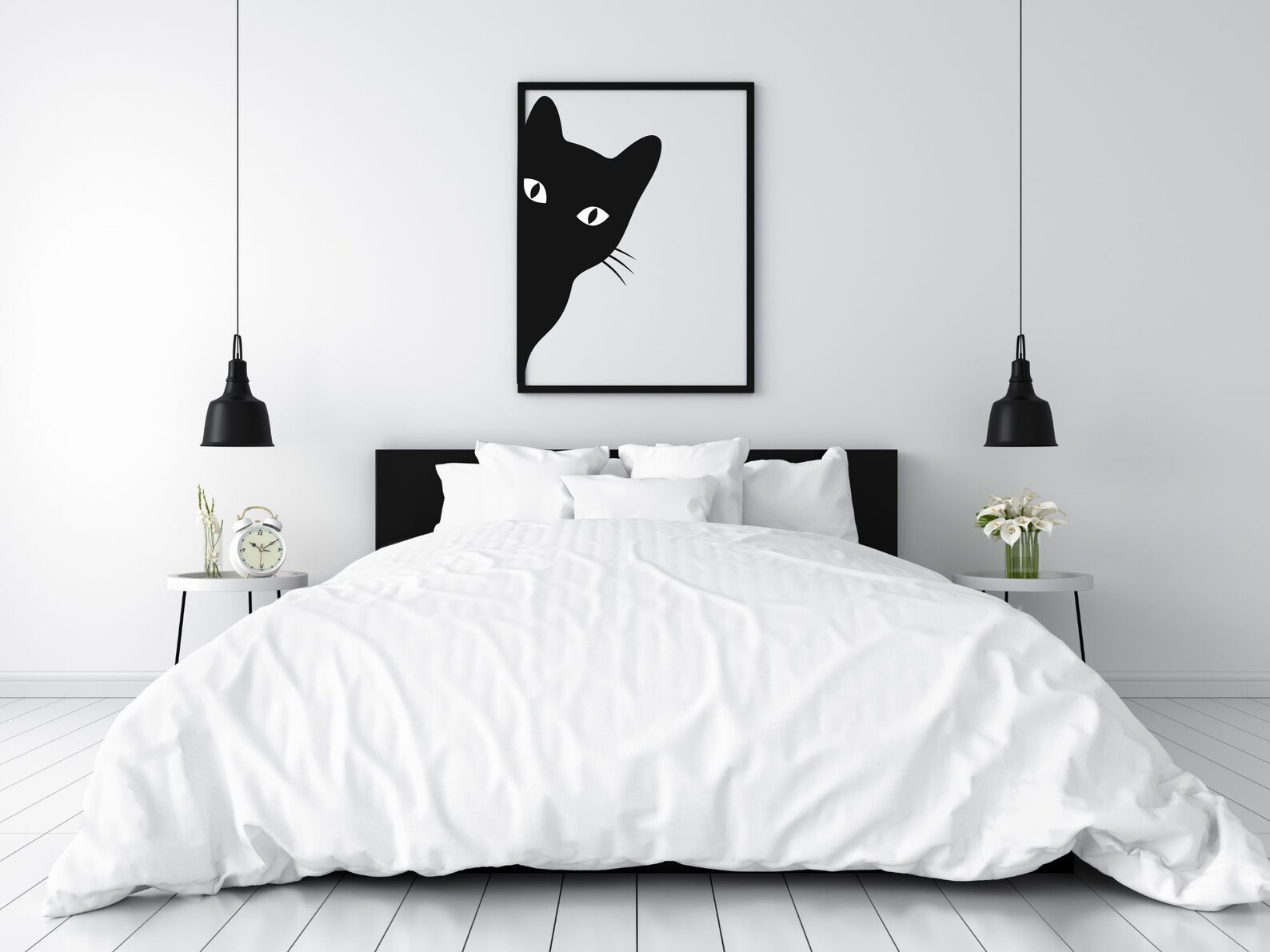 Peeking Cat Svg Bundle, Peeking Cats Template, Black Cat Svg, Kitten ...