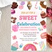 Editable Sweets Candy Invitation Template, Sweet Candy Birthday ...