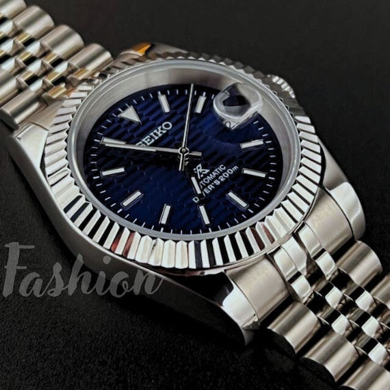 Luxury Fluted Day Date Seiko Homage 41mm,,, - Gem