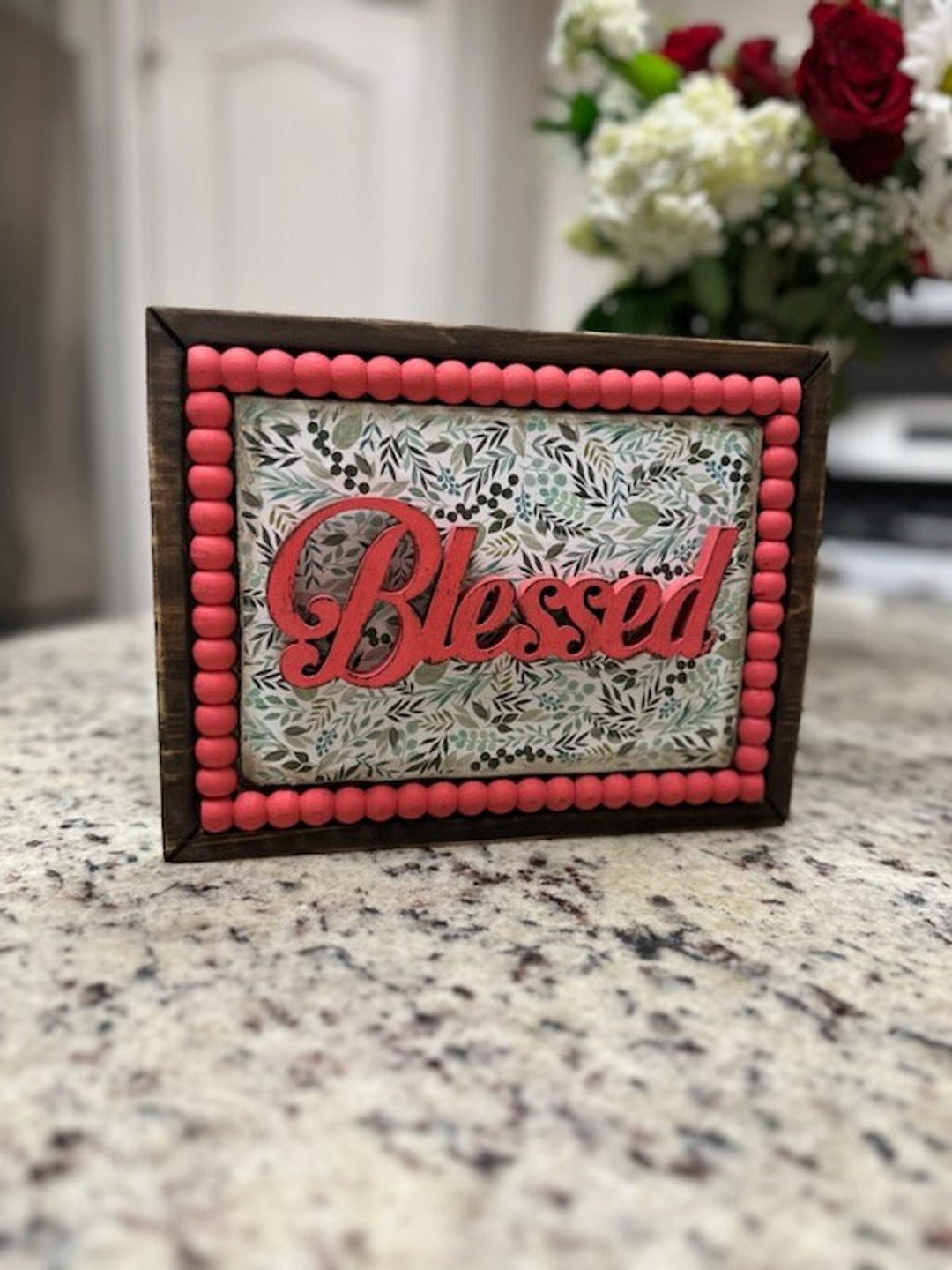 Blessed Wall Plaque Blessed Wooden Wall Decor Handmade Blessed Home ...