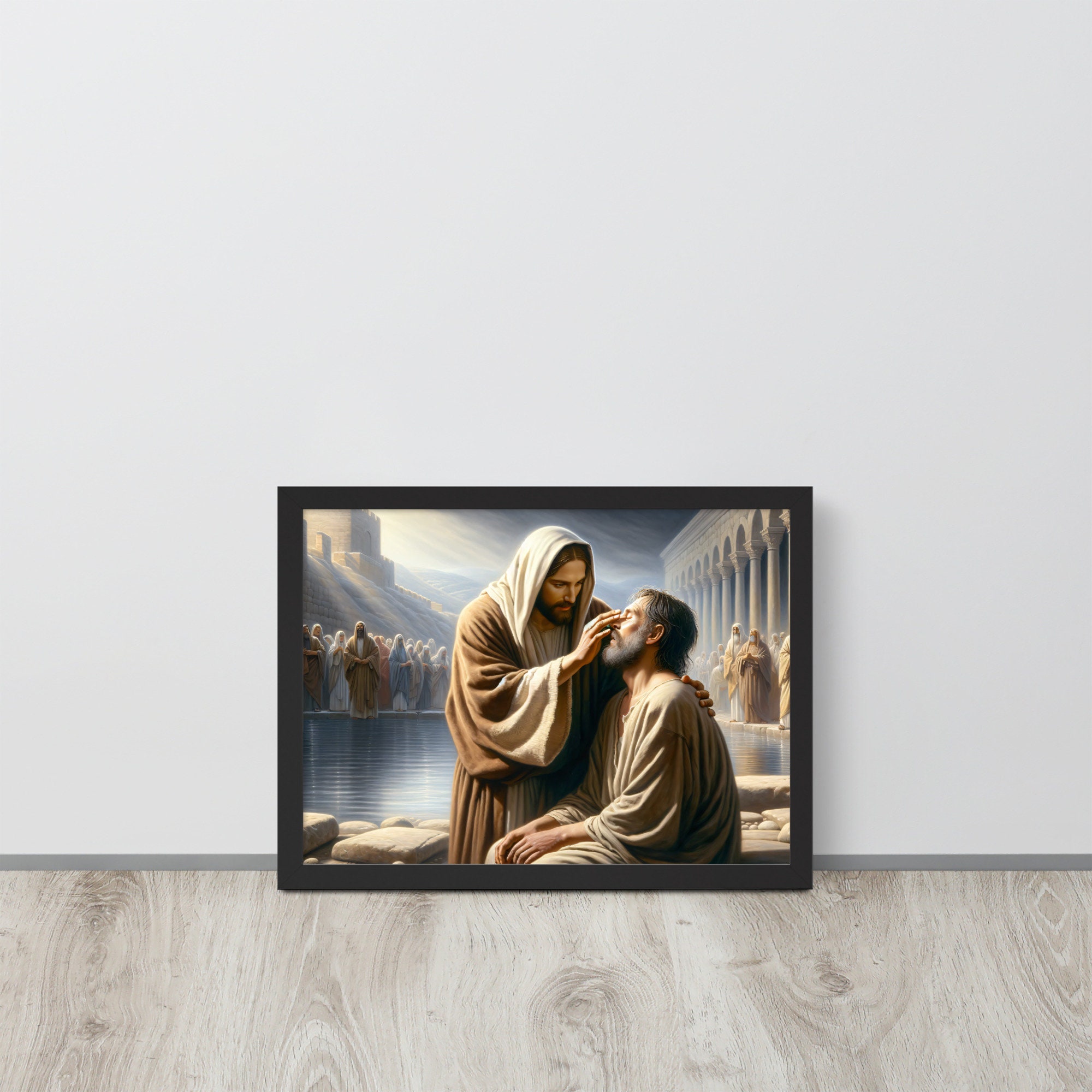 Jesus Heals the Blind Man | Sight Restored by Faith | Gospel Art - Etsy