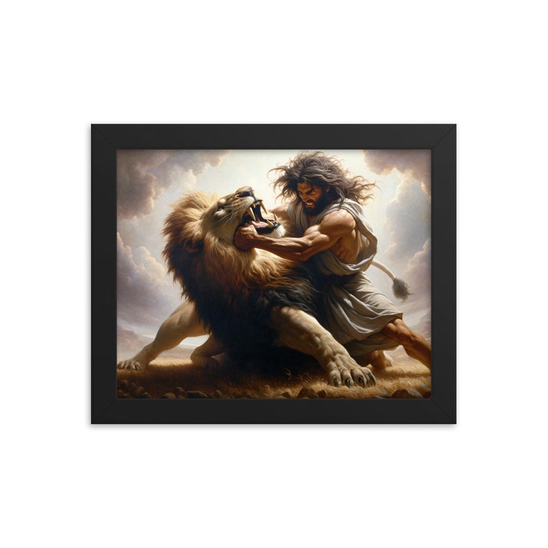 Lion's Challenge: Samson's Testament of Strength - Etsy
