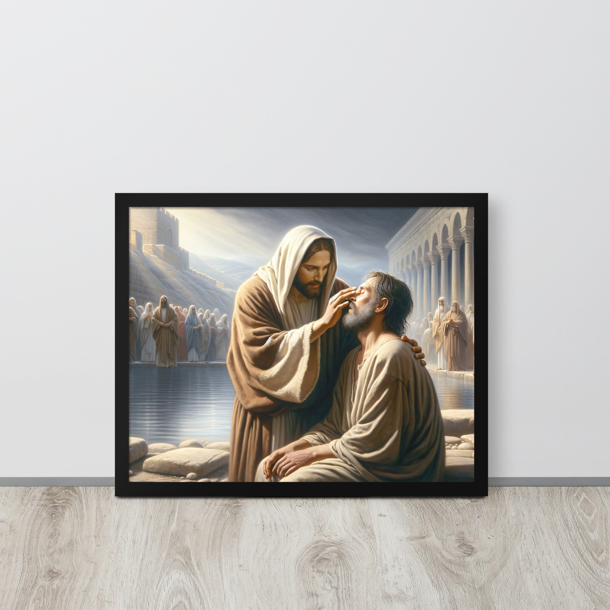 Jesus Heals the Blind Man | Sight Restored by Faith | Gospel Art - Etsy