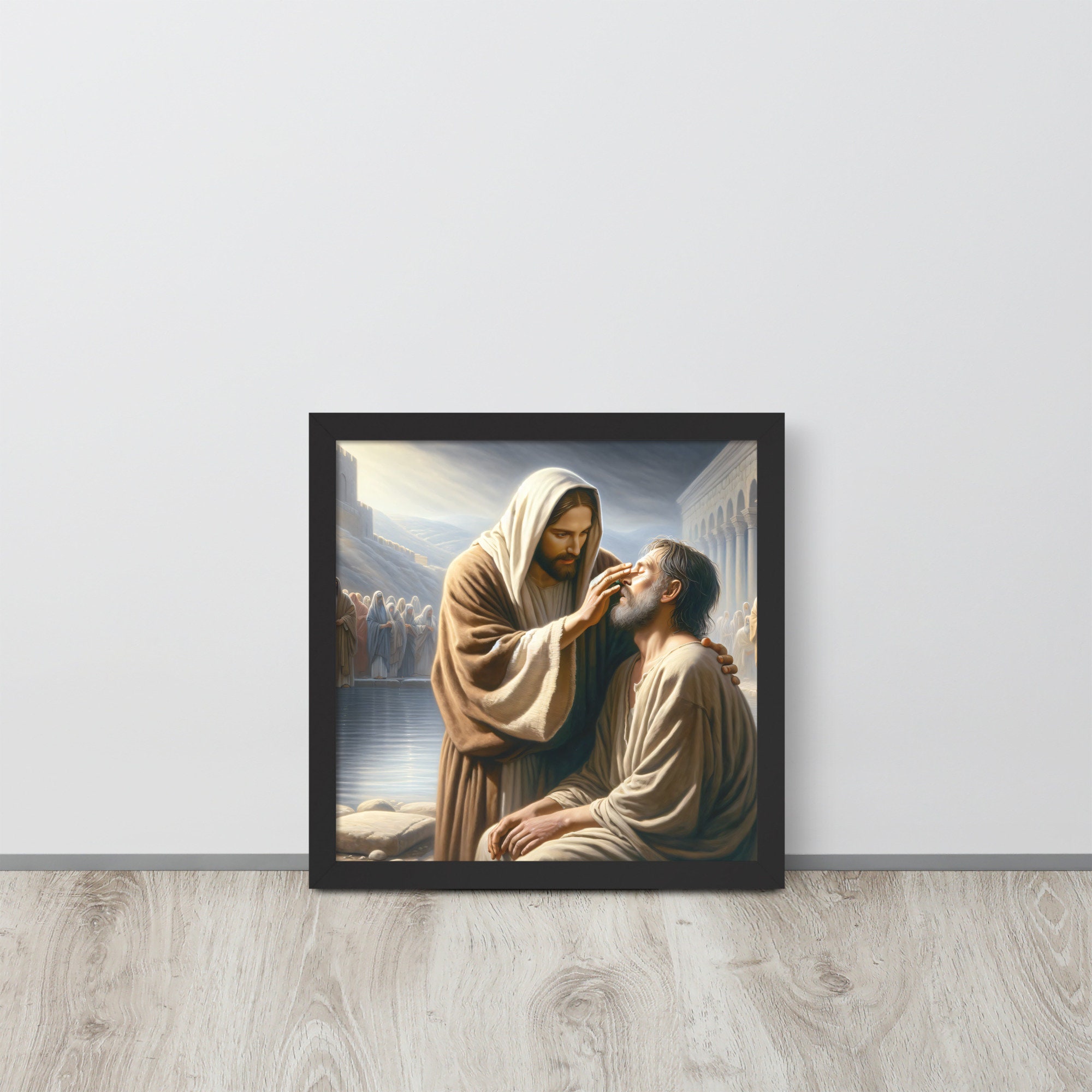 Jesus Heals the Blind Man | Sight Restored by Faith | Gospel Art - Etsy