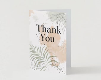 Simple Thank You Card - Etsy